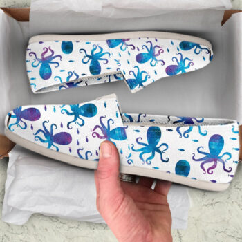 Colorful Octopus Shoes | Custom Canvas Sneakers For Kids & Adults
