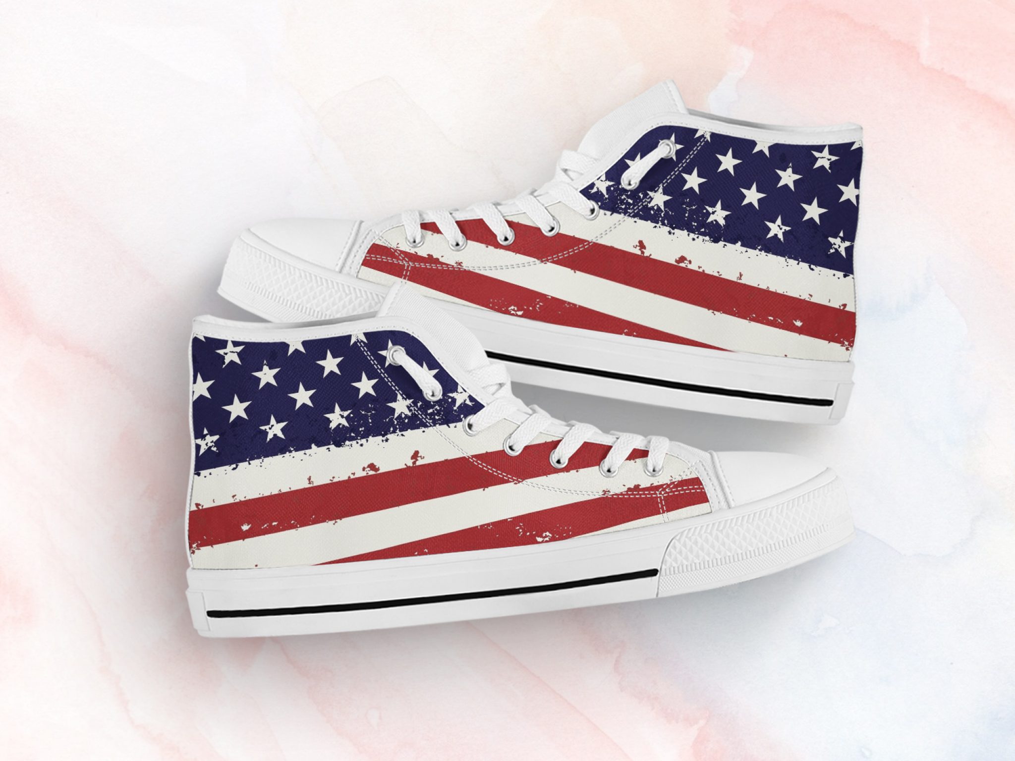 US American Flag Shoes | Custom Canvas Sneakers For Kids & Adults