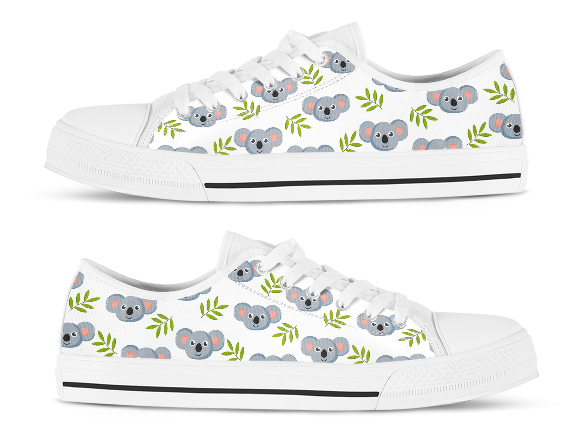 Koala Walking Shoes | Custom Canvas Sneakers For Kids & Adults