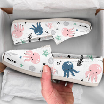 Colorful Octopus Shoes | Custom Canvas Sneakers For Kids & Adults