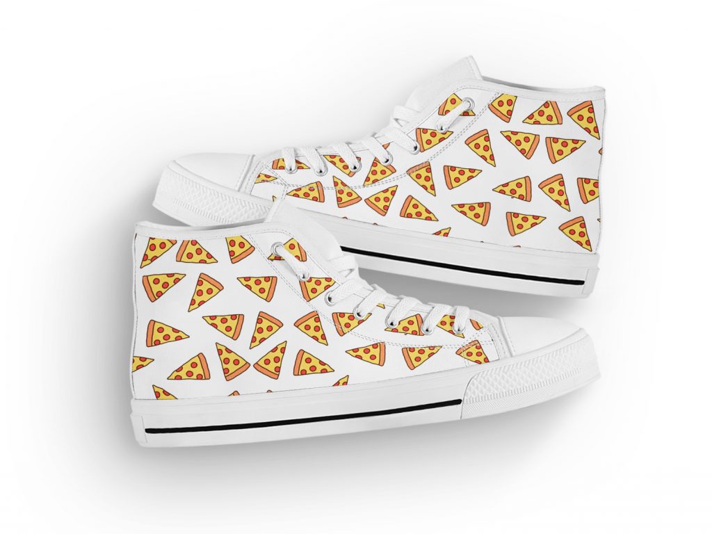 Pizza Slice Shoes | Custom Canvas Sneakers For Kids & Adults