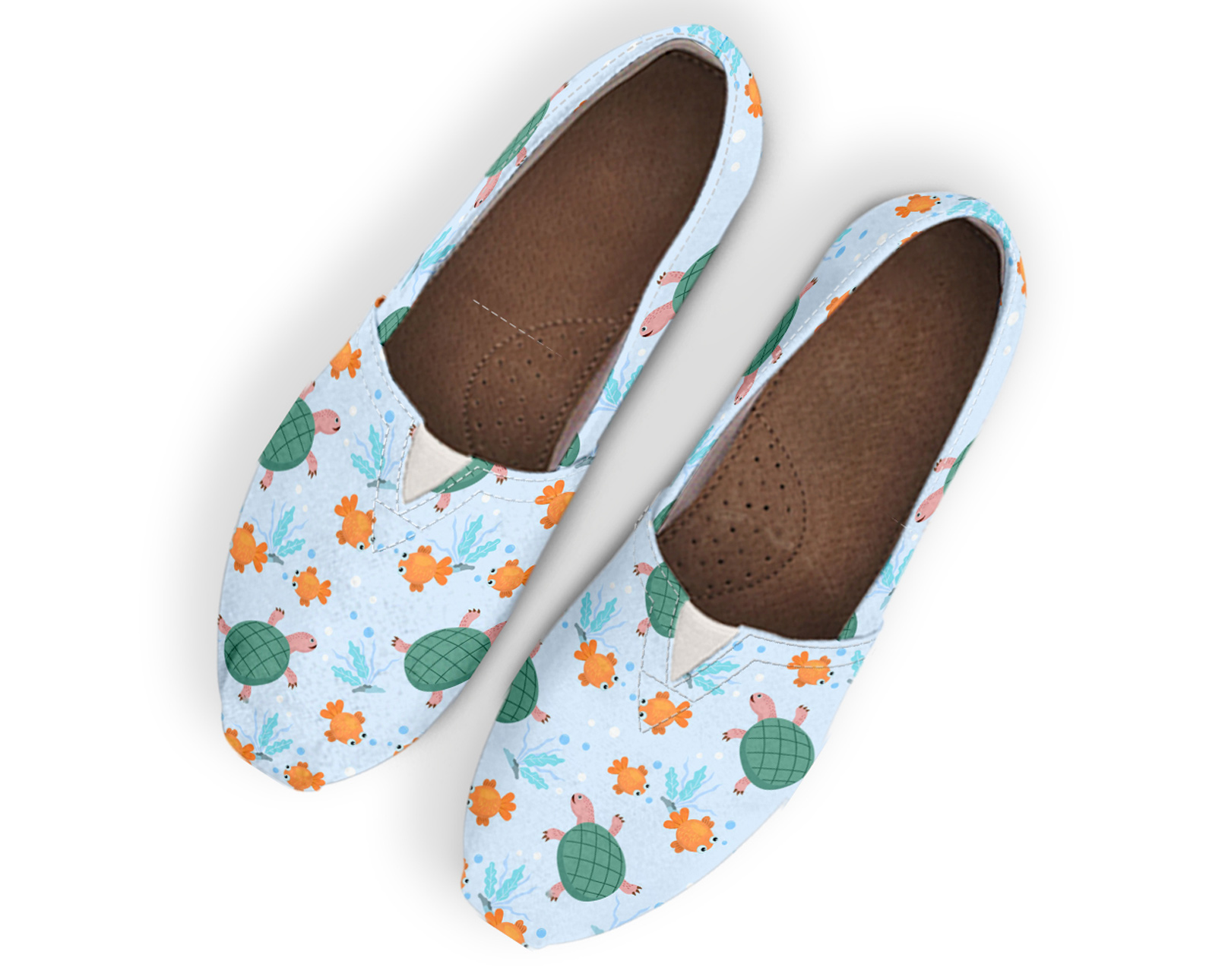 Fish & Turtle Shoes | Custom Canvas Sneakers For Kids & Adults